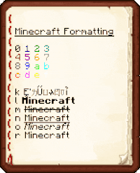 Minecraft-Farb-und Formatcodes: Erklärung - DE Atsit
