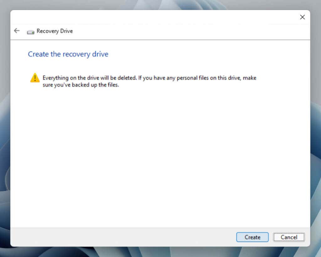 So Erstellen Und Verwenden Sie Ein Windows 11 Wiederherstellungs Usb