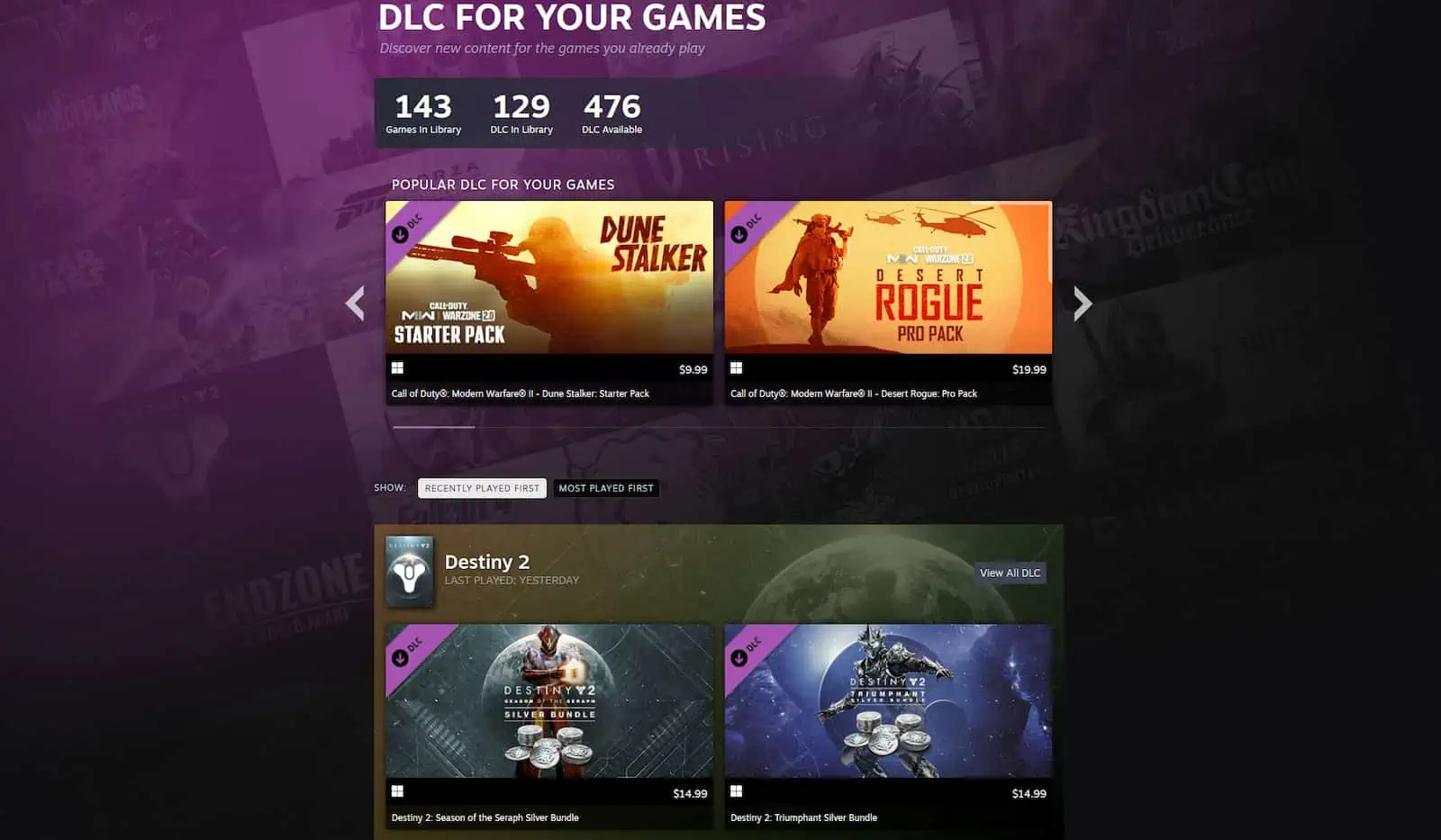 Der neue DLC Discovery Hub von Steam macht es einfach, Spiel-Add-Ons zu finden - DE Atsit