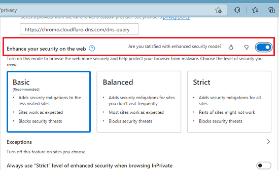 Cómo deshabilitar el modo de seguridad mejorada en Microsoft Edge - ES ...
