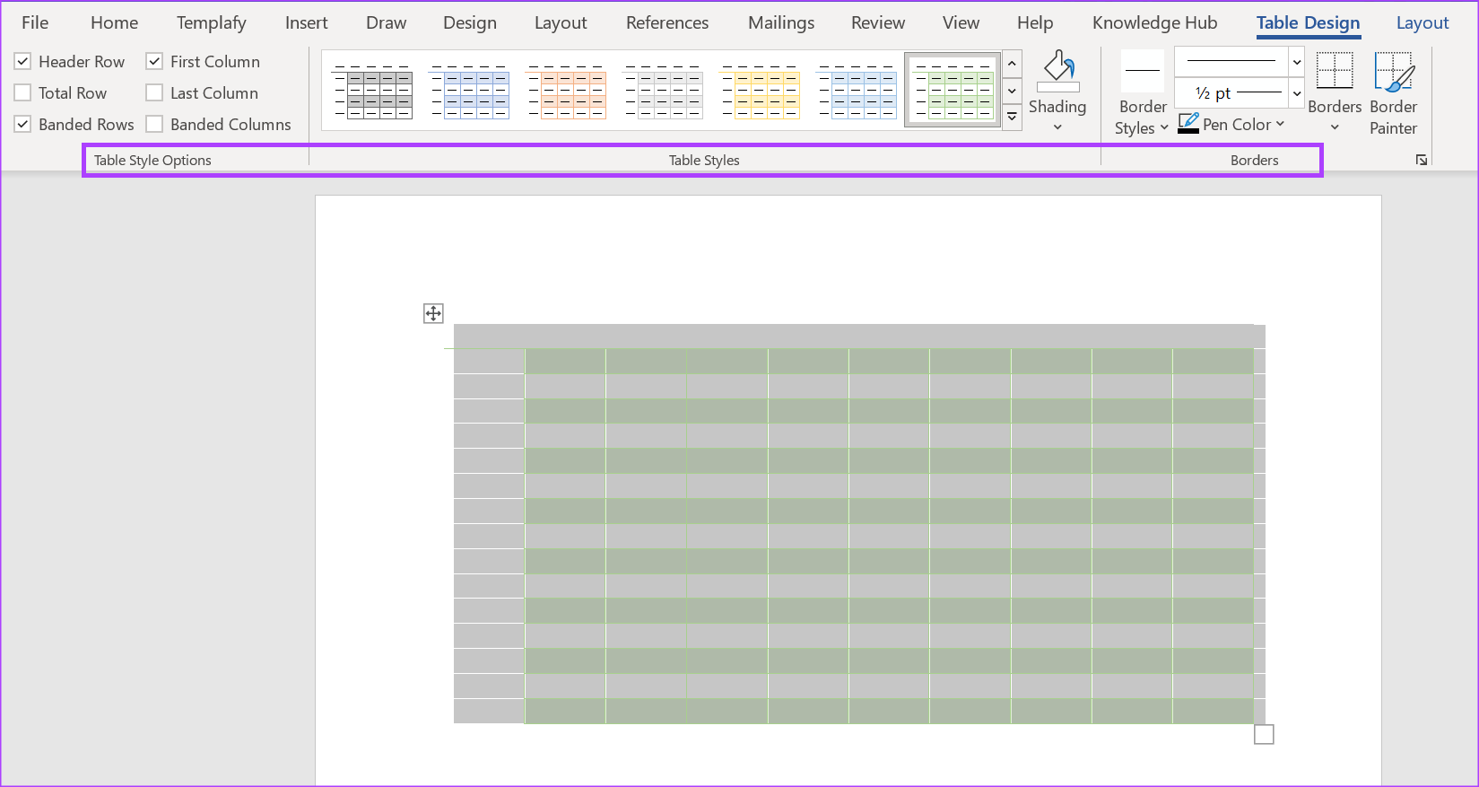 Cómo crear y usar plantillas de tablas personalizadas en Microsoft Word - ES Atsit