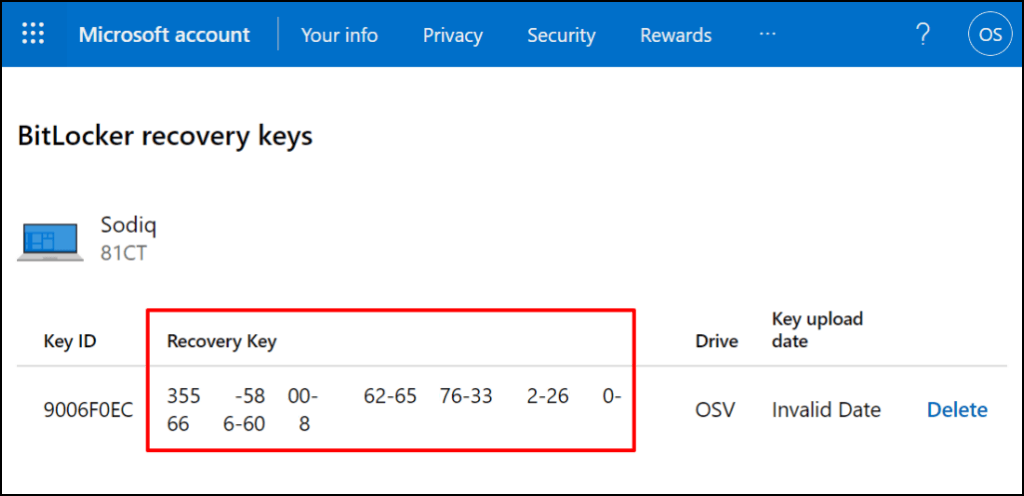 Cómo encontrar su clave de recuperación de Bitlocker en Windows - ES Atsit