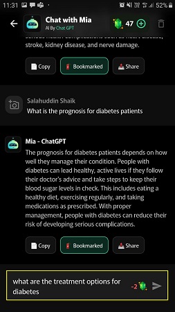 Aplicación gratuita Personal AI Assistant para Android basada en ChatGPT: Mia - ES Atsit