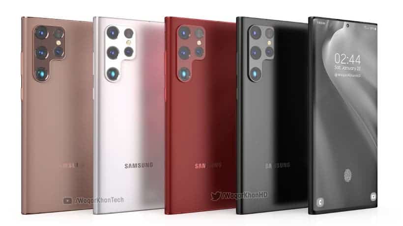 Fuite En Ligne De Rendus De Coques Samsung Galaxy S22 Ultra Conception