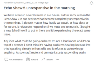 Az Amazon Echo Show 5 Alexa nem reagál azonnal a hangutasításokra, a javítás folyamatban van ...