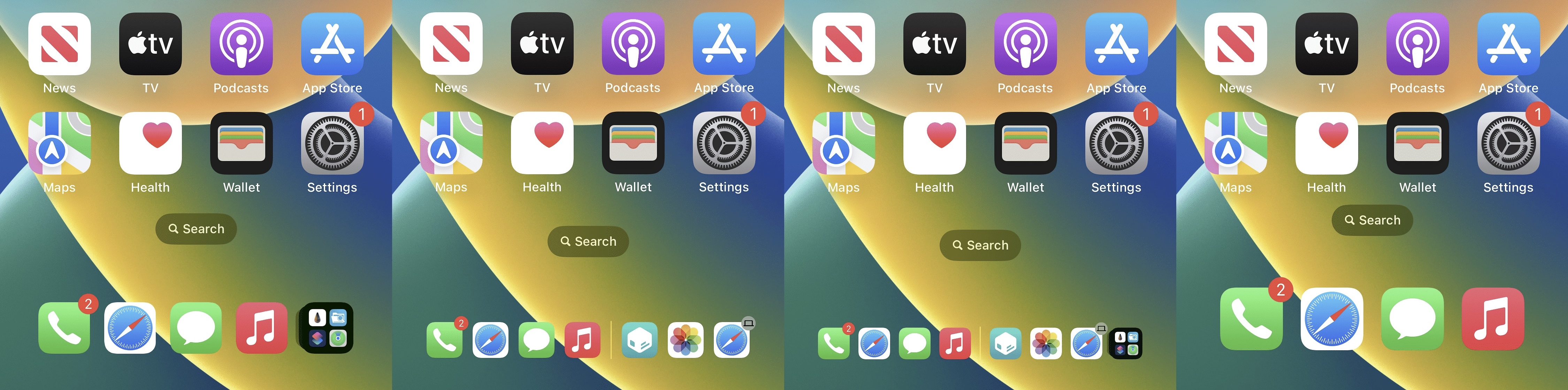 FloatingDockXVI menghadirkan Dock Layar Utama bergaya iPad ke iPhone yang sudah di-jailbreak di ...