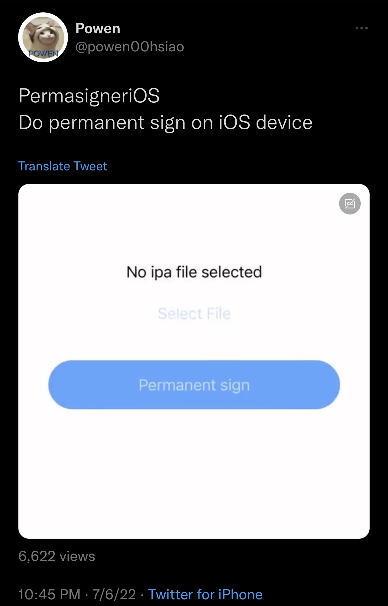 PermasigneriOSは、iPhoneでサイドローディングされたアプリに永続的に署名できる今後のアプリです。 - JA Atsit