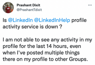 LinkedIn の新しい投稿やアクティビティがフィードやプロフィールに表示されない、または消える場合があります。問題は認識されています - JA Atsit