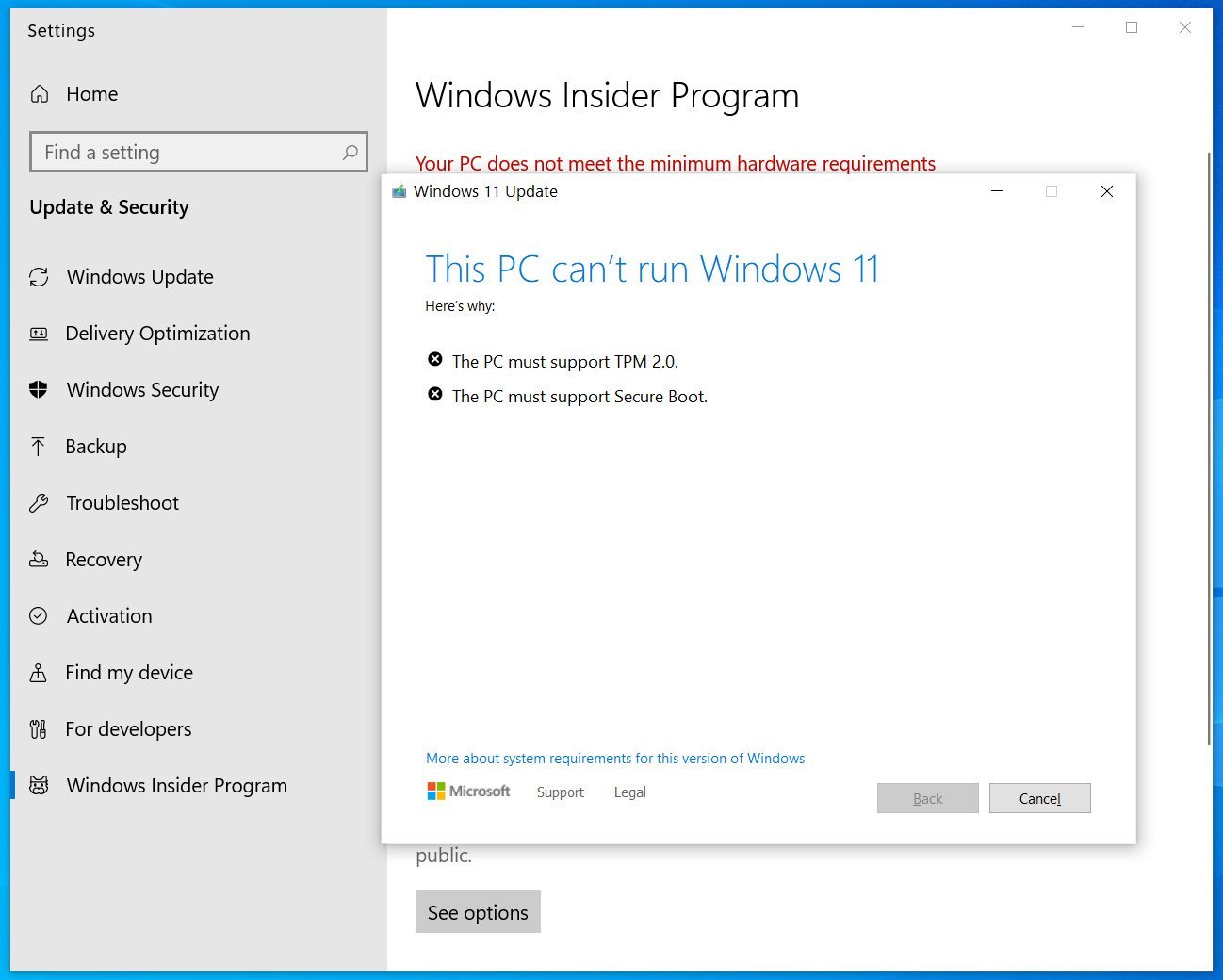 Insider ที่ผิดหวังจำนวนมากไม่สามารถติดตั้ง Windows 11 Dev build แม้ว่าจะเป็นไปตามเกณฑ์ฮาร์ดแวร์ ...
