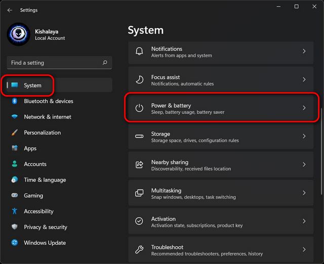 วิธีเปลี่ยนการตั้งค่าโหมดพลังงานใน Windows 11 Th Atsit