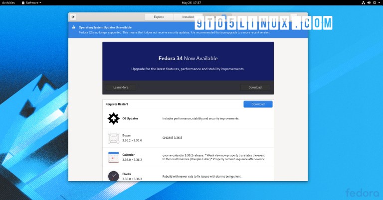 Fedora Linux 32 chegou ao fim da vida, atualize para o Fedora Linux 34 Agora - BR Atsit
