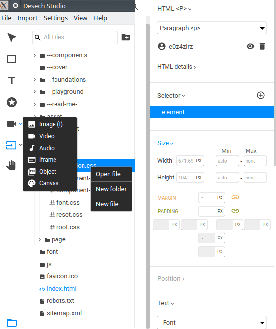 Gere HTML/CSS a partir de Figma, Sketch, XD Designs Grátis: Desech Studio - BR Atsit