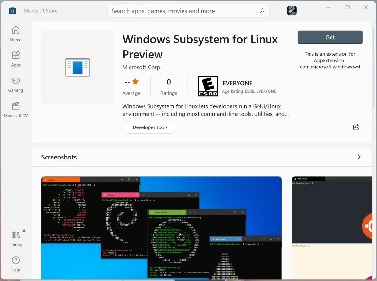 Subsistema Windows para Linux (WSL) agora disponível como um aplicativo da Microsoft Store no ...