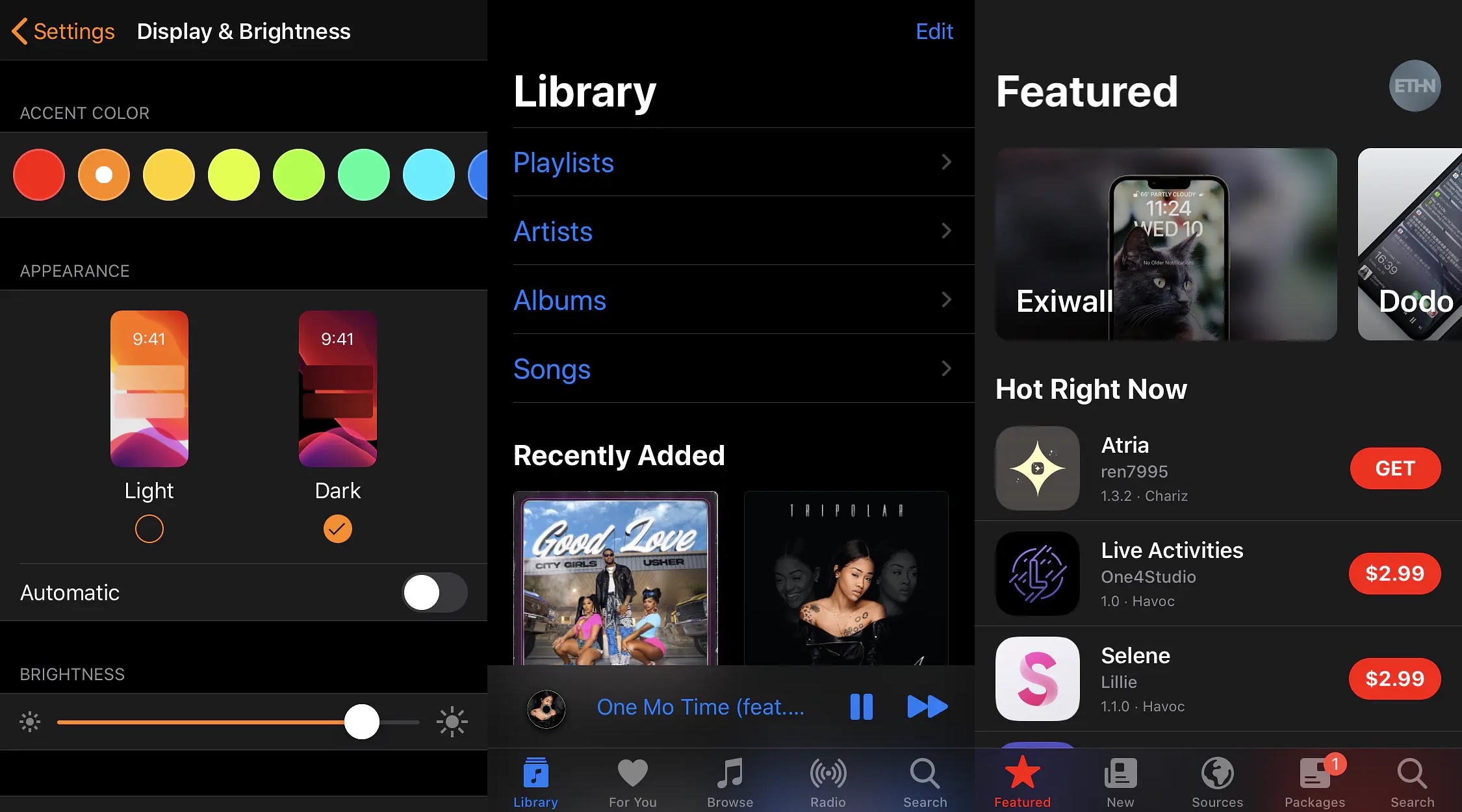 O AccentColor permite que os jailbreakers tingam a interface do usuário do iOS da mesma maneira ...